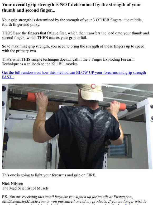 FitStep: 3 Finger Exploding Forearm Technique...KILLER grip work ...