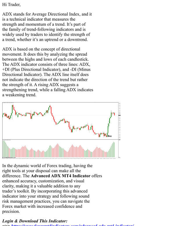 Forex MT4 Indicators: [Download] Advanced ADX MT4 Indicator | Milled