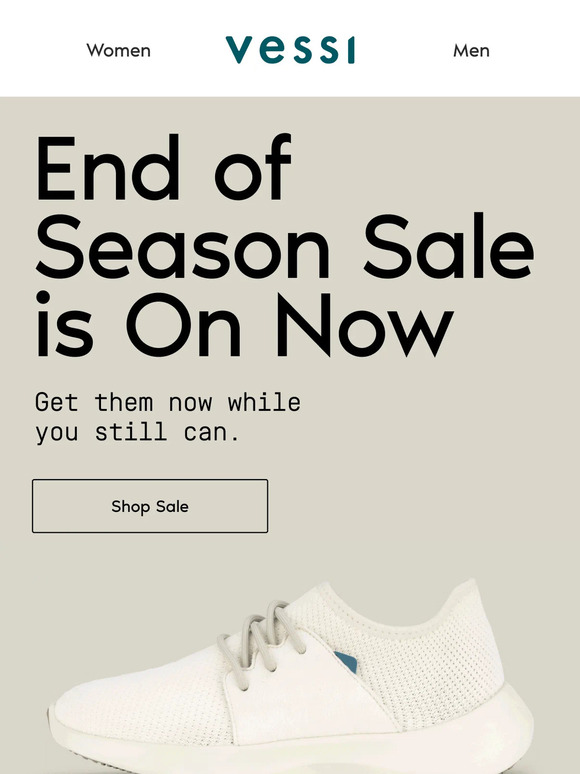 Vessi: End of Season Sale is on now! | Milled