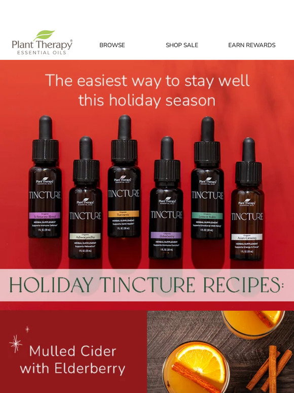 Plant Therapy: How to Use Tinctures: Recipes for the season 🎅 | Milled