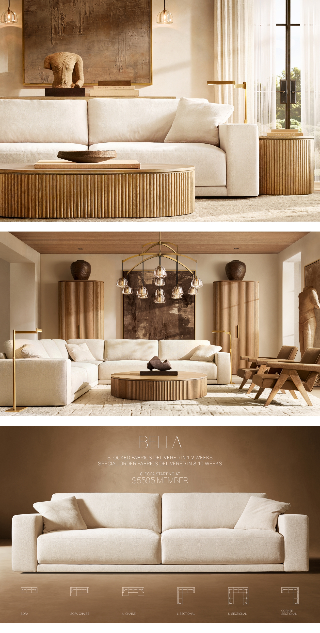 Restoration Hardware: The New Byron Collection. Handcrafted in European ...