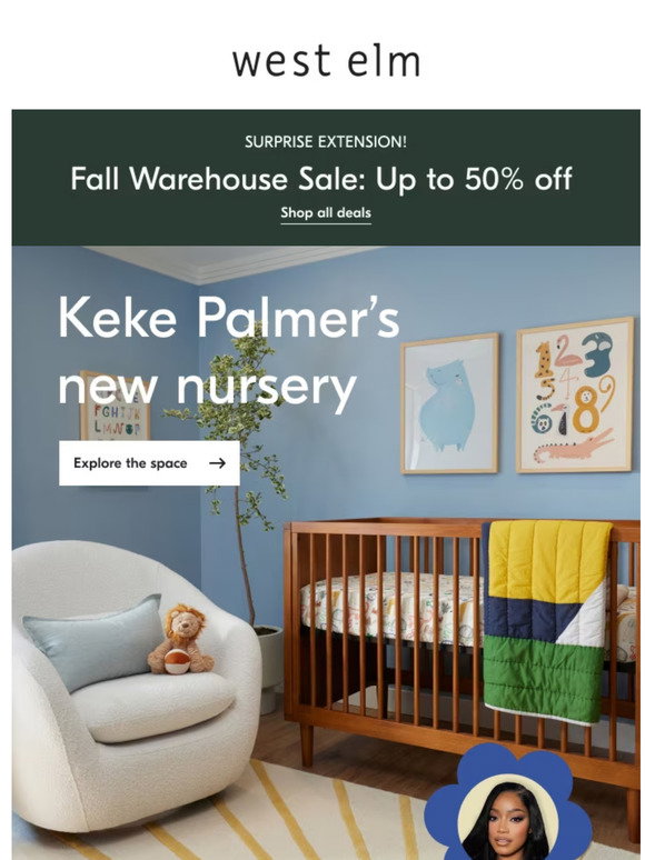 West Elm: Inside Keke Palmer’s new nursery | Milled