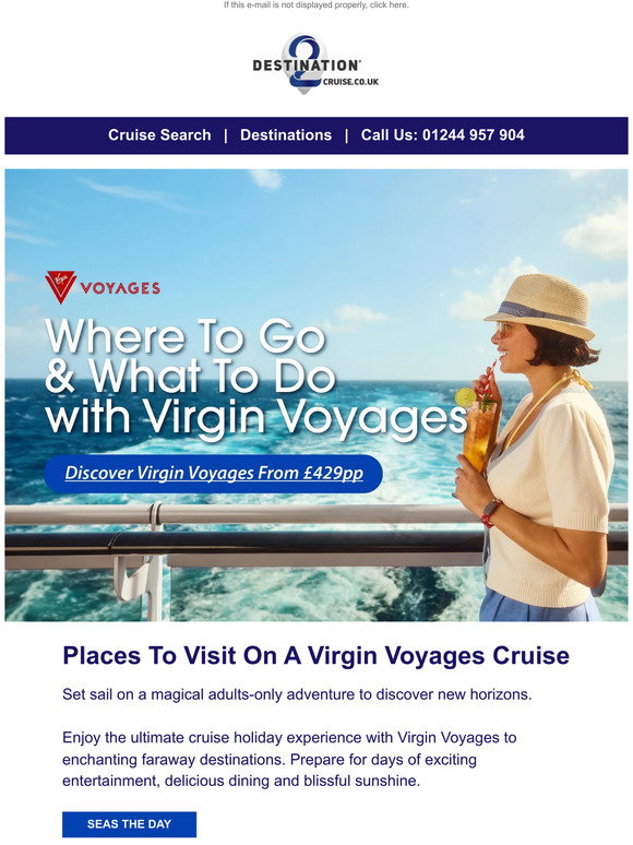Destination2: Virgin Voyages 🥂 Your guide on where to go next... | Milled