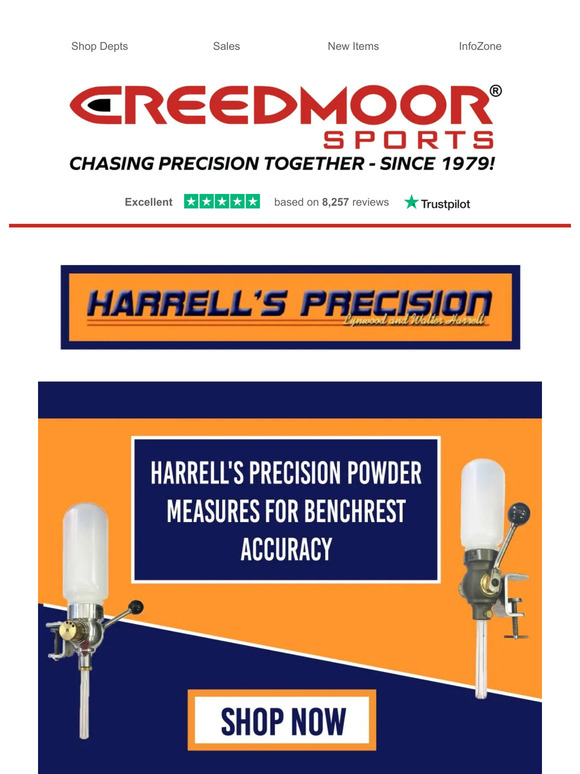 Creedmoor Sports: Measure Your Powder With Harrell's! | Milled