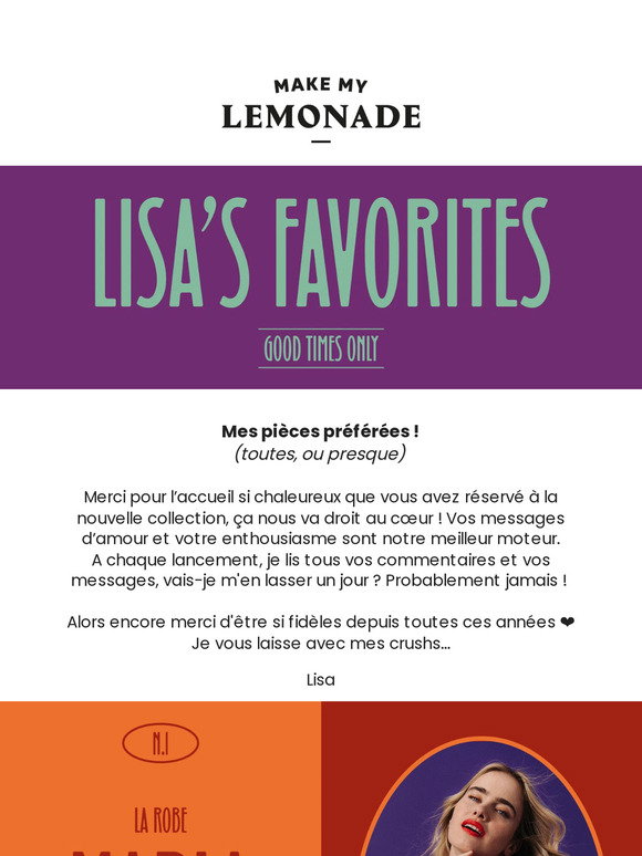 Make My Lemonade: Vous avez un nouveau message de Lisa | Milled