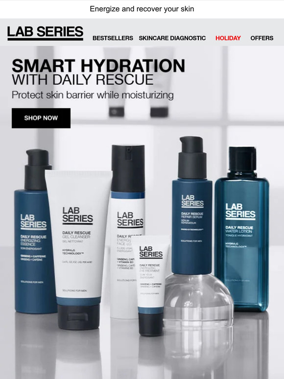 Lab Series: Smart hydration with Daily Rescue | Milled
