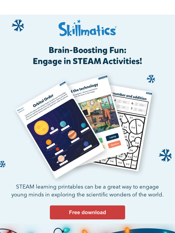 Skillmatics: [free printables inside 🎁] STEAM learning activities for kids of all ages | Milled