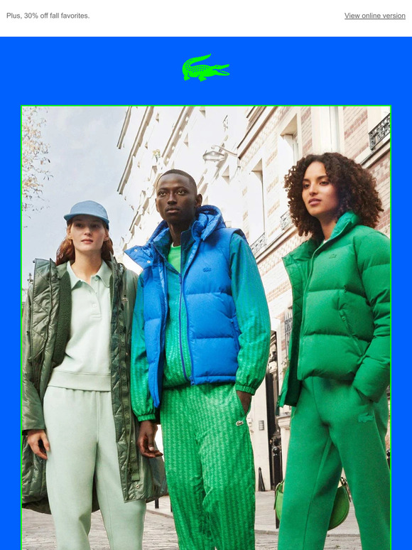 Lacoste: The New Collection: Signature look. Vibrant hues. | Milled