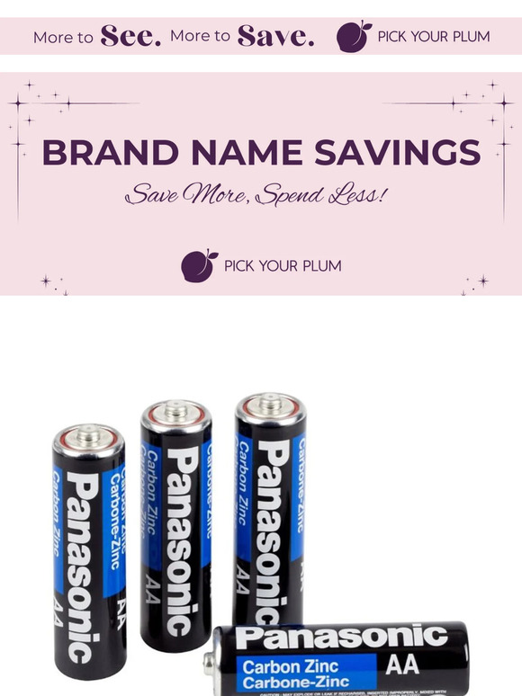 Pick Your Plum: Savings That Speak for Themselves: Brand Name Deals ...