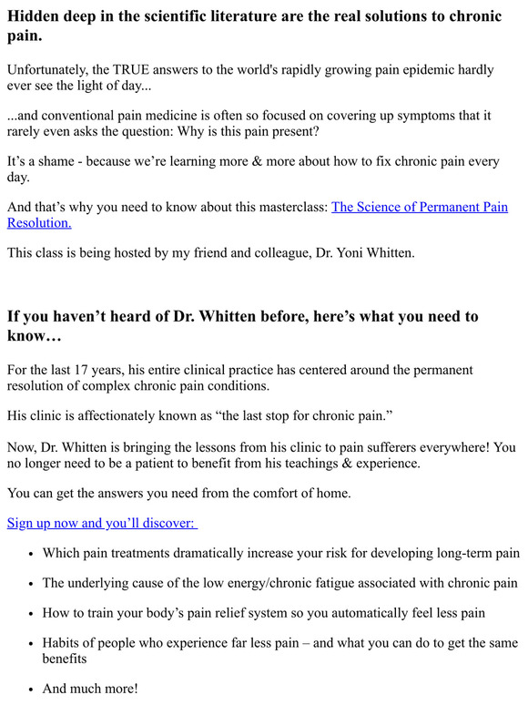 FitStep: Discover the 4 keys to overcoming chronic pain | Milled