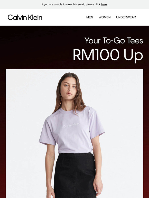 Calvin Klein: Your To-Go Tees Are Now At RM100 Up! | Milled