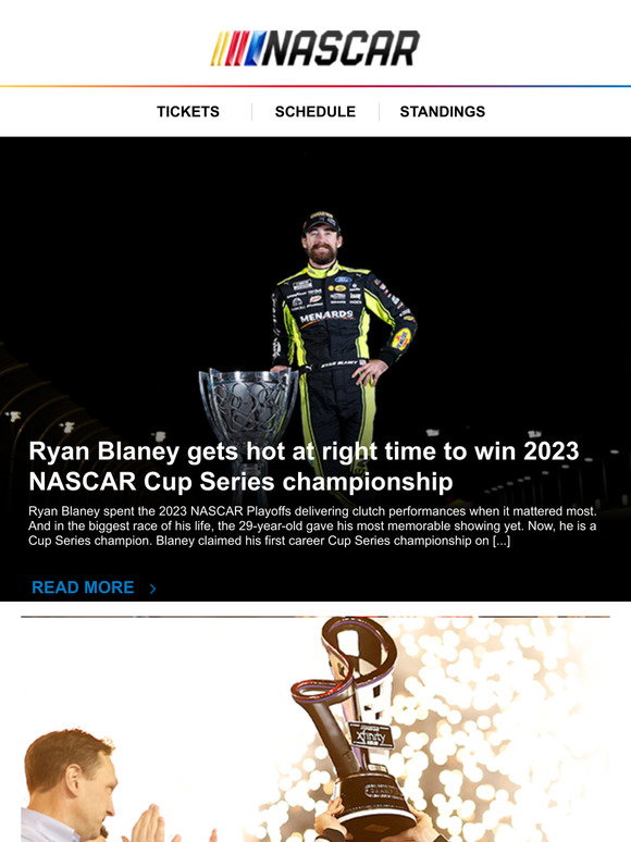 Nascar.com: Congratulations to the 2023 NASCAR Champions! 🏆 | Milled