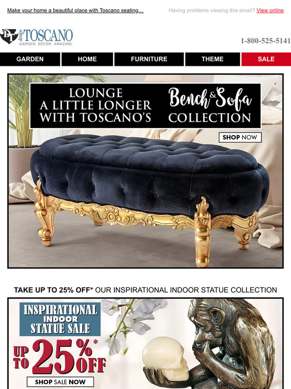 Design Toscano: 😍 Score the best seat in the house! SHOP Benches ...