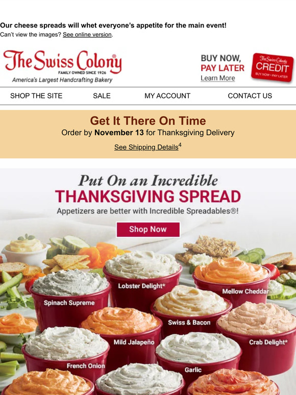 Swiss Colony: Make Thanksgiving Appetizers Simply Incredible | Milled