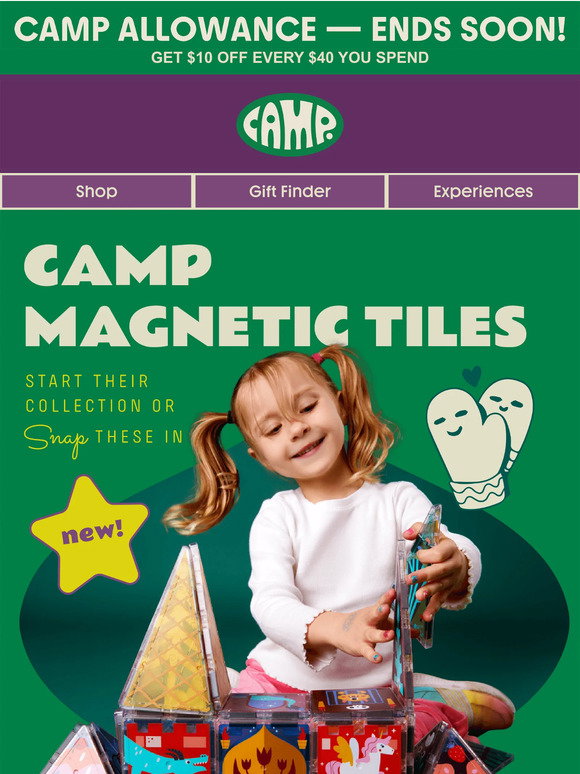 CAMP: 💥 JUST IN: Magnetic Tiles To Add To Your Collection | Milled