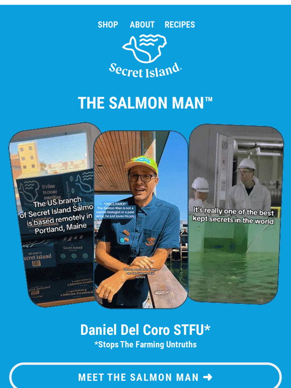 Secret Island: Meet The Salmon Man™️ 🤳 | Milled