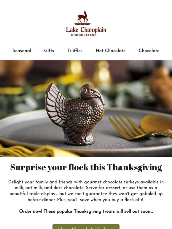 Lake Champlain Chocolates: Get your chocolate turkeys before they’re ...