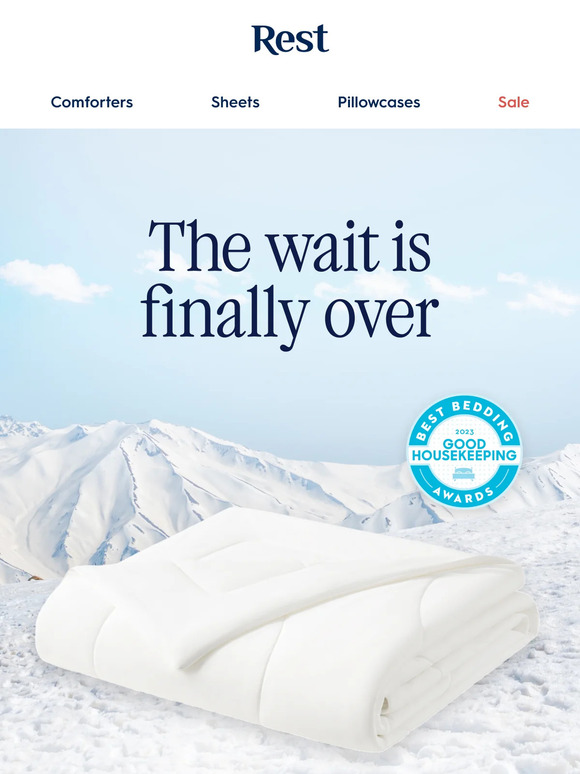 Rest Duvet: Introducing the NEW Arctic White Color | Milled