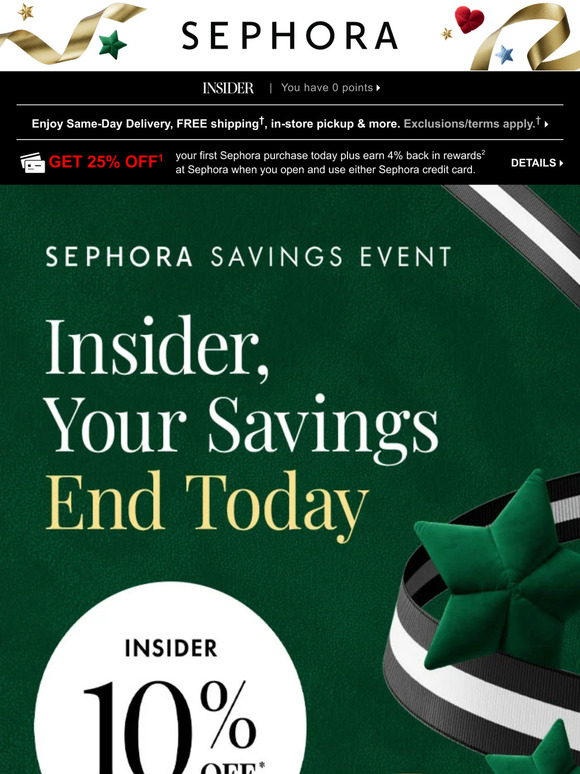 Sephora: FINAL HOURS ⚡️ Take 10% off beauty for them (and you) 💄 | Milled