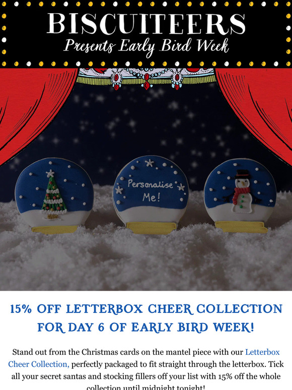 Biscuiteers Baking Company: 15% off Letterbox Cheer for Early Bird Day ...