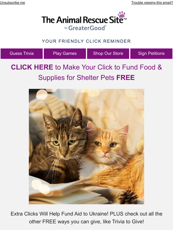 The Animal Rescue Site: Click Again + URGENT: Help 600 Malnourished ...