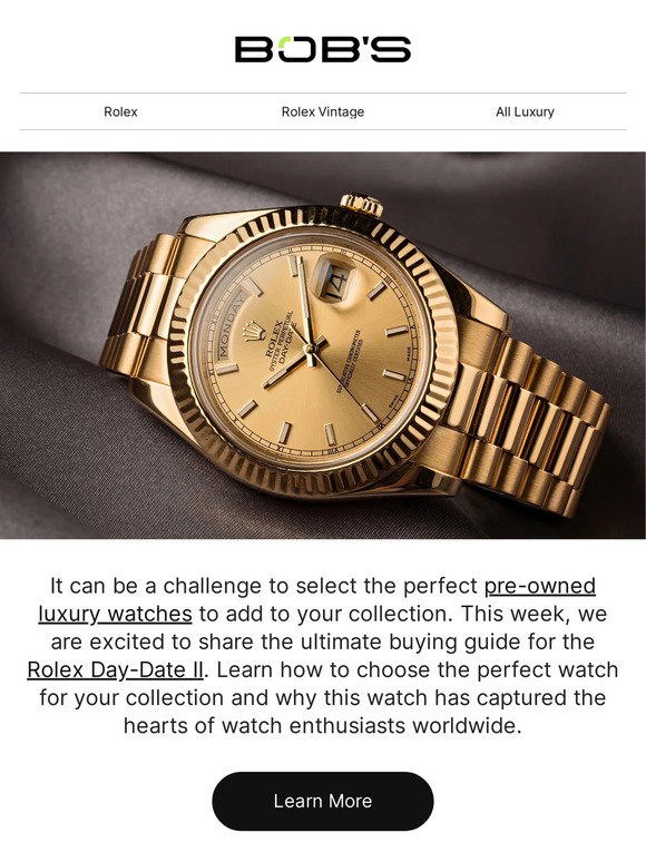 Bob's Watches: Rolex Day-Date II | Ultimate Buying Guide For Choosing ...