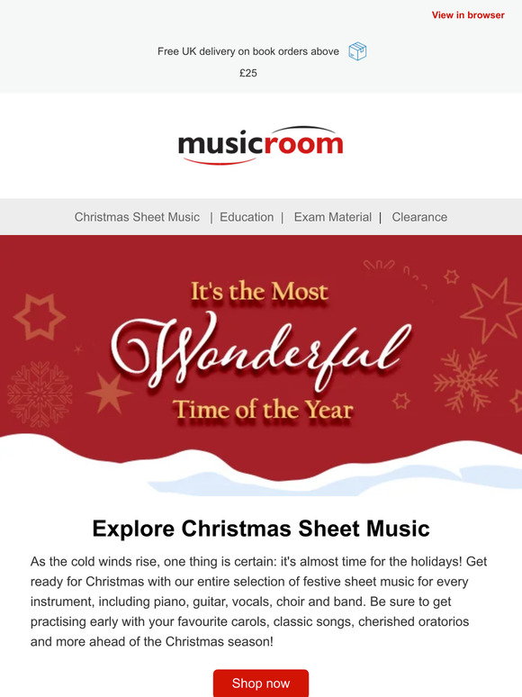Musicroom: Explore the best in Christmas Sheet Music! ️☃️ | Milled