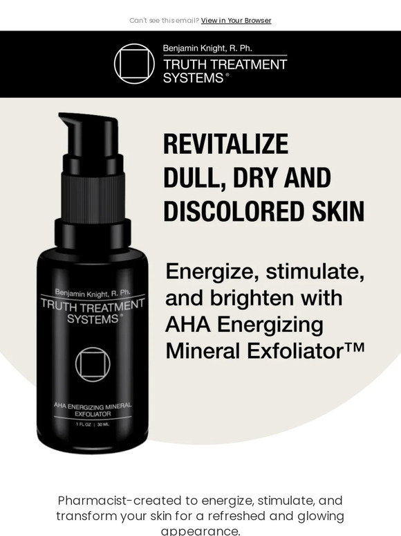 Truth Treatments: Revitalize Dull, Dry and Discolored Skin | Milled