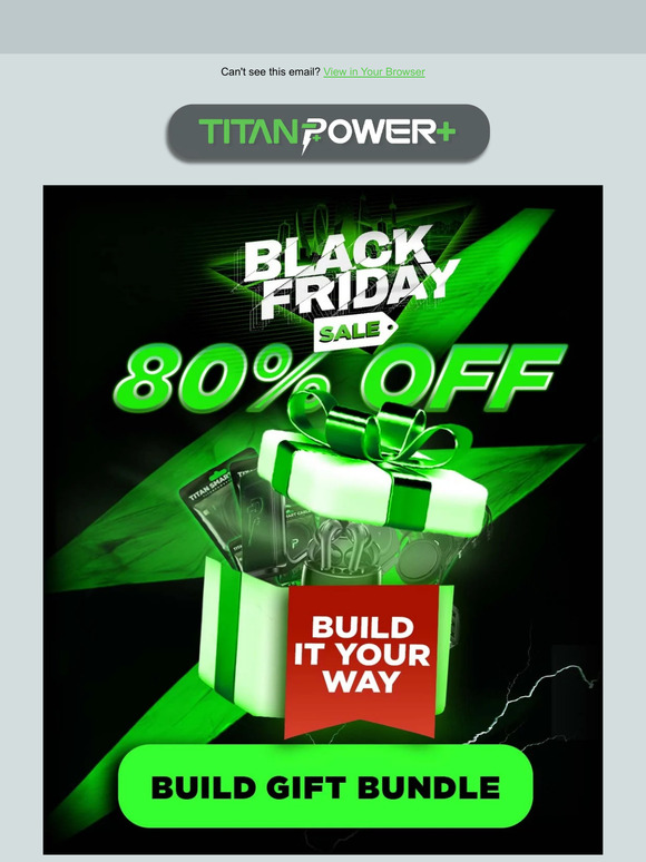 Titan Power Plus: Choose your Black Friday savings... Literally 🎁 | Milled