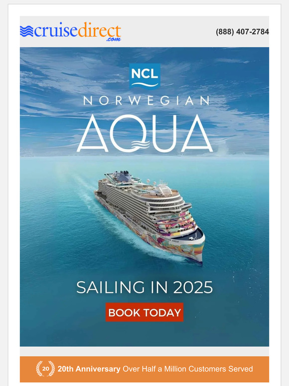 CruiseDirect: 🛳️ Meet The All New Norwegian Aqua: Making New Waves in ...
