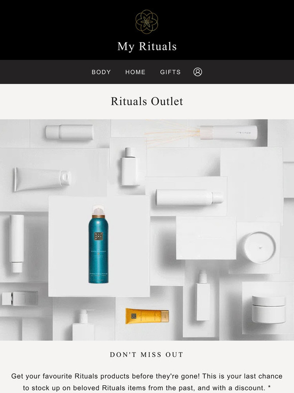 Rituals: Rituals Outlet | Don't miss it | Milled
