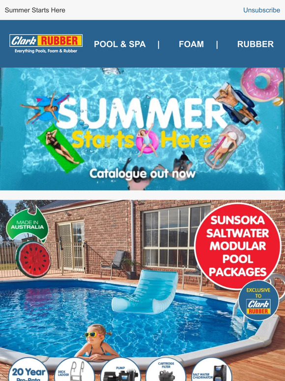 Clark Rubber: Make a Splash this Summer with Clark Rubber! Catalogue ...