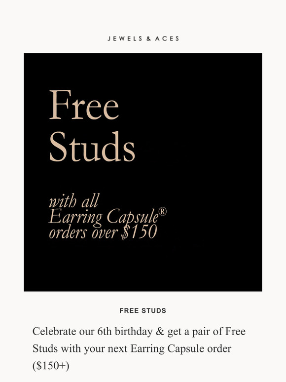 Jewels & Aces: Free Studs | Milled