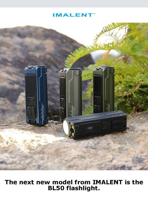 IMALENT: The next new model from IMALENT is the BL50 flashlight. | Milled