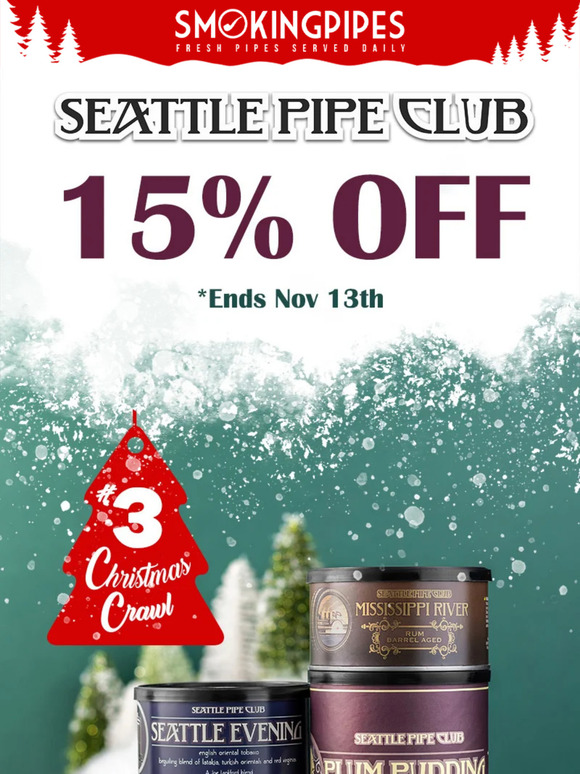 Smokingpipes: 15% Off Seattle Pipe Club Pipe Tobacco | Milled