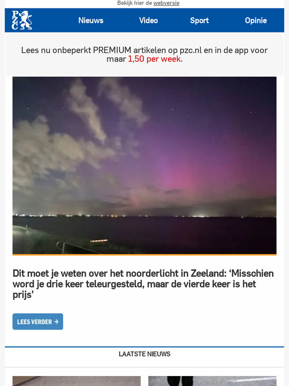 PZC: Dit moet je weten over het noorderlicht in Zeeland: ‘Misschien ...
