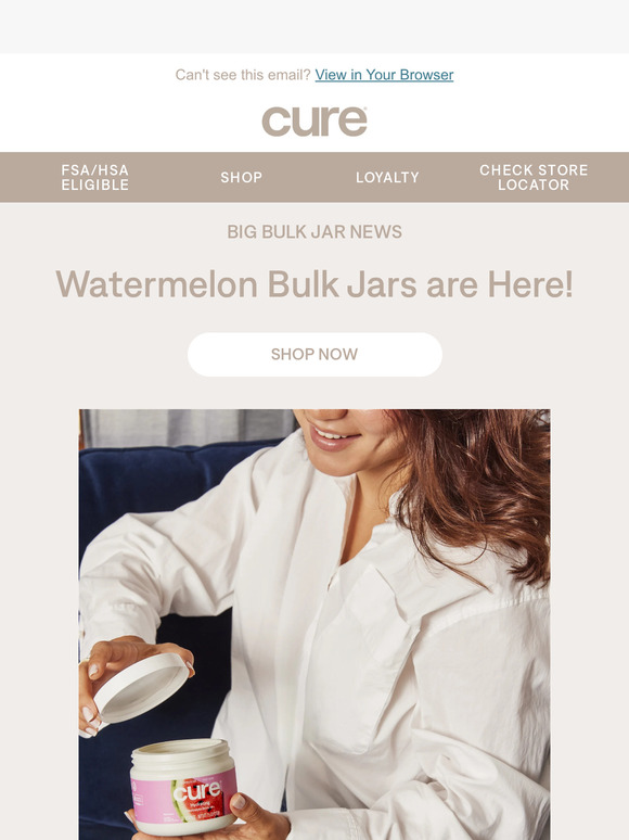Cure Hydration: 🍉 Welcome Watermelon Bulk Jars 🍉 | Milled