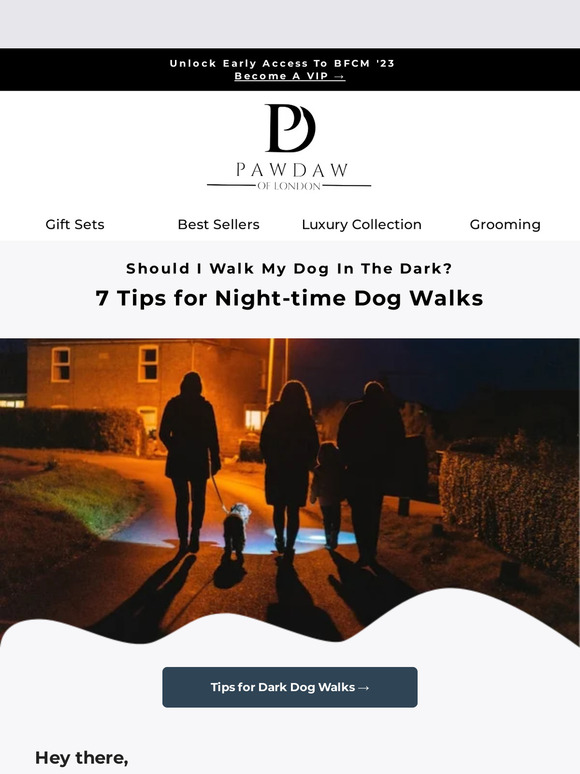 Pawdaw of London: 🐶 7 tips for night-time dog walks | Milled