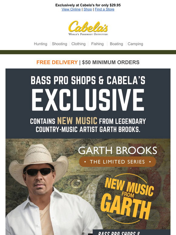 Cabela's: NEW Garth Brooks Limited Series: NOW AVAILABLE! | Milled