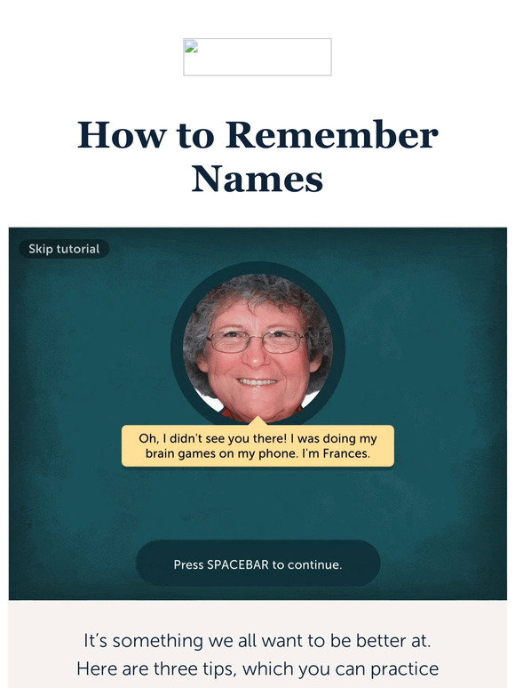 Lumosity: How to remember names and faces | Milled