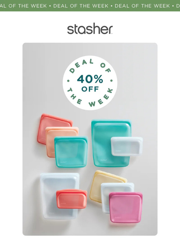 Stasher Bag: 10-pack of Stasher bags for $80 | Milled