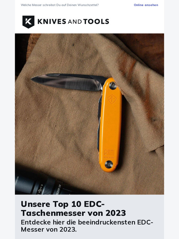 KnivesandTools: Entdecke unsere Top 10 EDC-Messer von 2023 | Milled