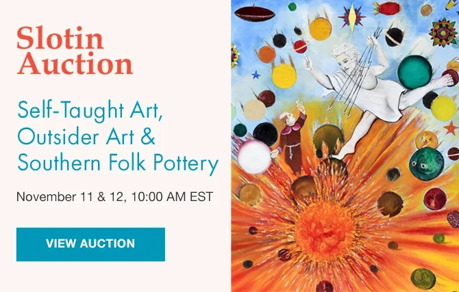 LiveAuctioneers: Slotin Folk Art | Self-Taught Art, Outsider Art ...