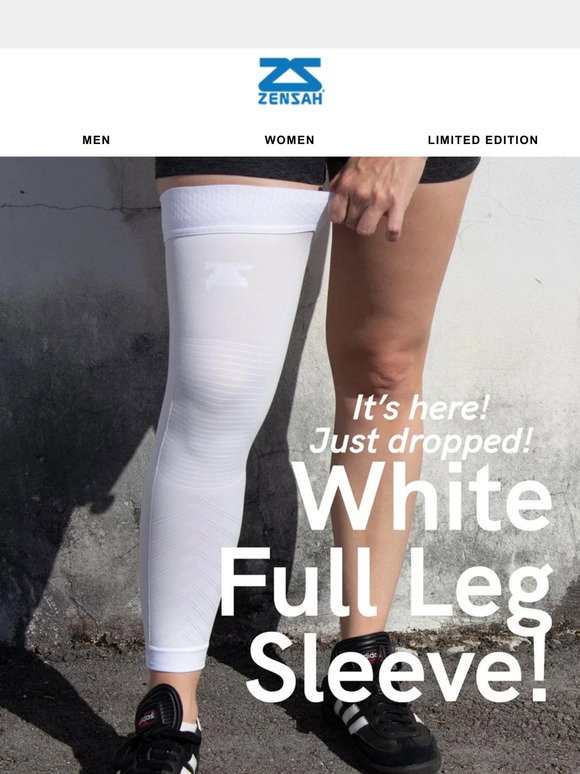 Zensah: Just Dropped: WHITE Full Leg Sleeve 🤍 & HOLIDAY! | Milled
