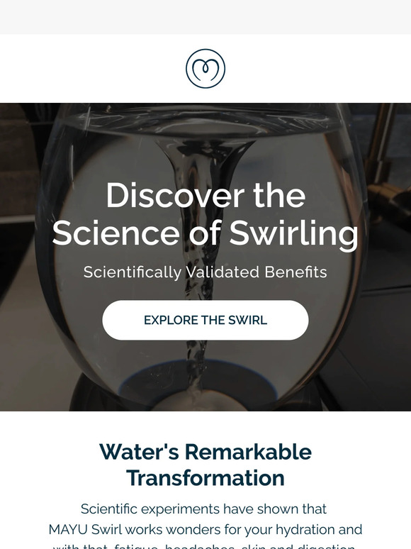 MAYU Water: The science of a simple swirl 🌀 | Milled