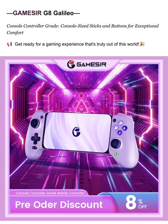 GameSir: Pre Order Offer: Get 8% OFF of the New GameSir G8 Galileo ...