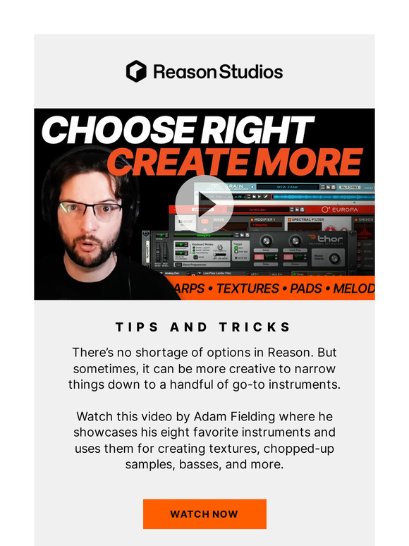 Reason Studios: Explore 8 essential instruments with Adam Fielding | Milled