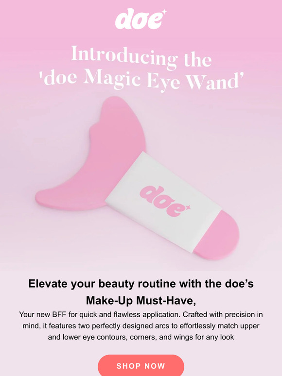 Doe Lashes: Introducing the 'doe Magic Eye Wand' | Milled