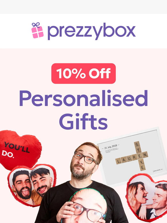 Prezzybox: Get 10% Off Personalised Gifts! 🎉 | Milled