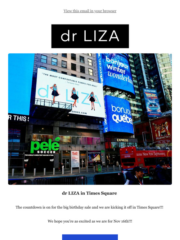 Dr. Liza: dr LIZA 👠 x Times Square 🍎 | Milled
